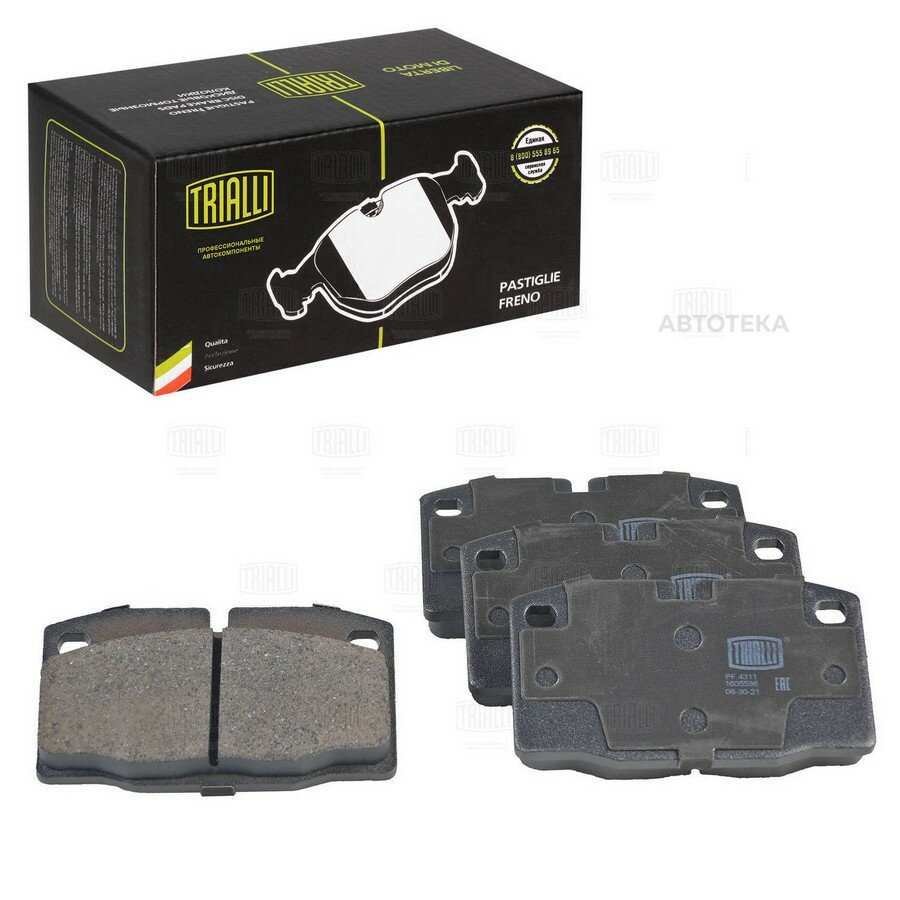 Колодки тормозные OPEL VECTRA A (88-)/KADETT D (79-)/E (84-) 8V диск. перед. TRIALLI PF4311