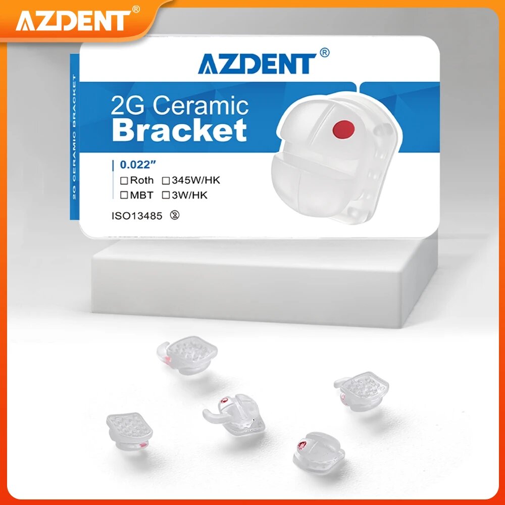 Керамические ортодонтические брекеты AZDENT Roth MBT 0,022