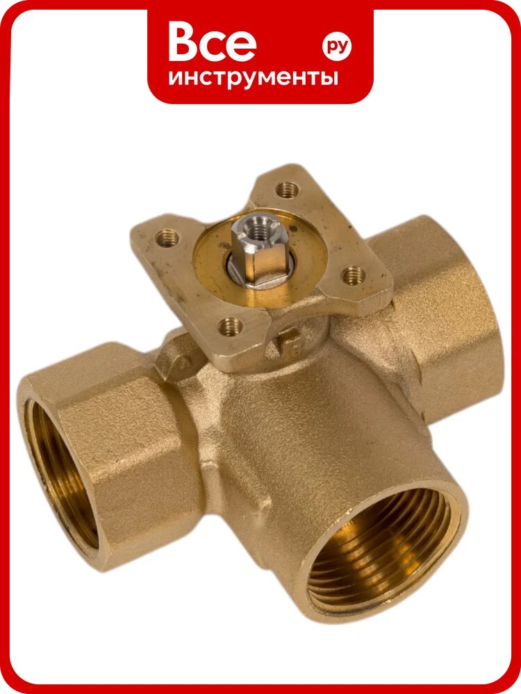 Клапан шаровый трехходовой BVM 3-way DN25-KVS16.0 (BVM) 3-way DN25-KVS16.0 латунный кран с резьбовым соединением