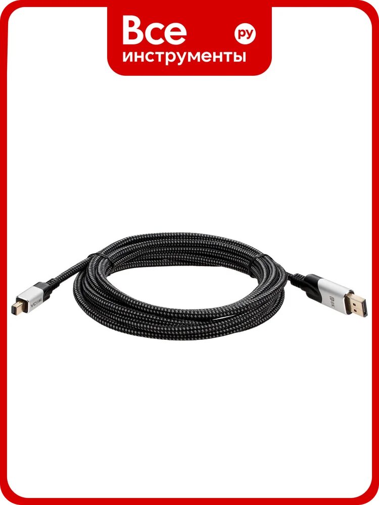 Кабель-переходник VCOM mini displayport m - displayport m 1.4v, 3m, медь CG685-3M