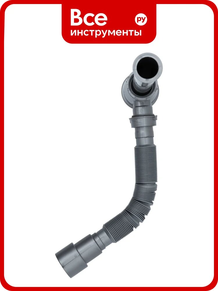 Сифон для раковины Aquanet серый, d40/50, c накидной гайкой 5/4, (332449) 00332449
