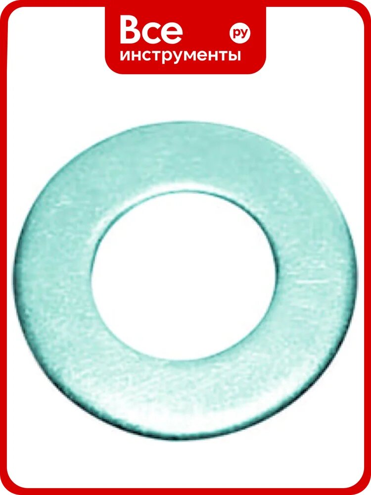 Шайба Госкреп 6-0039600, плоская, сталь, покрытие цинк, DIN125, М8, 10шт