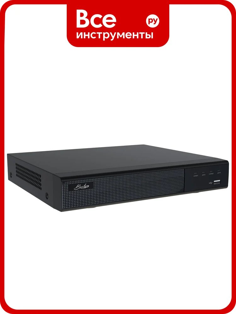 Сетевой видеорегистратор BestIP BN-1601, 16 каналов, PoE, 2 HDD до 10ТБ