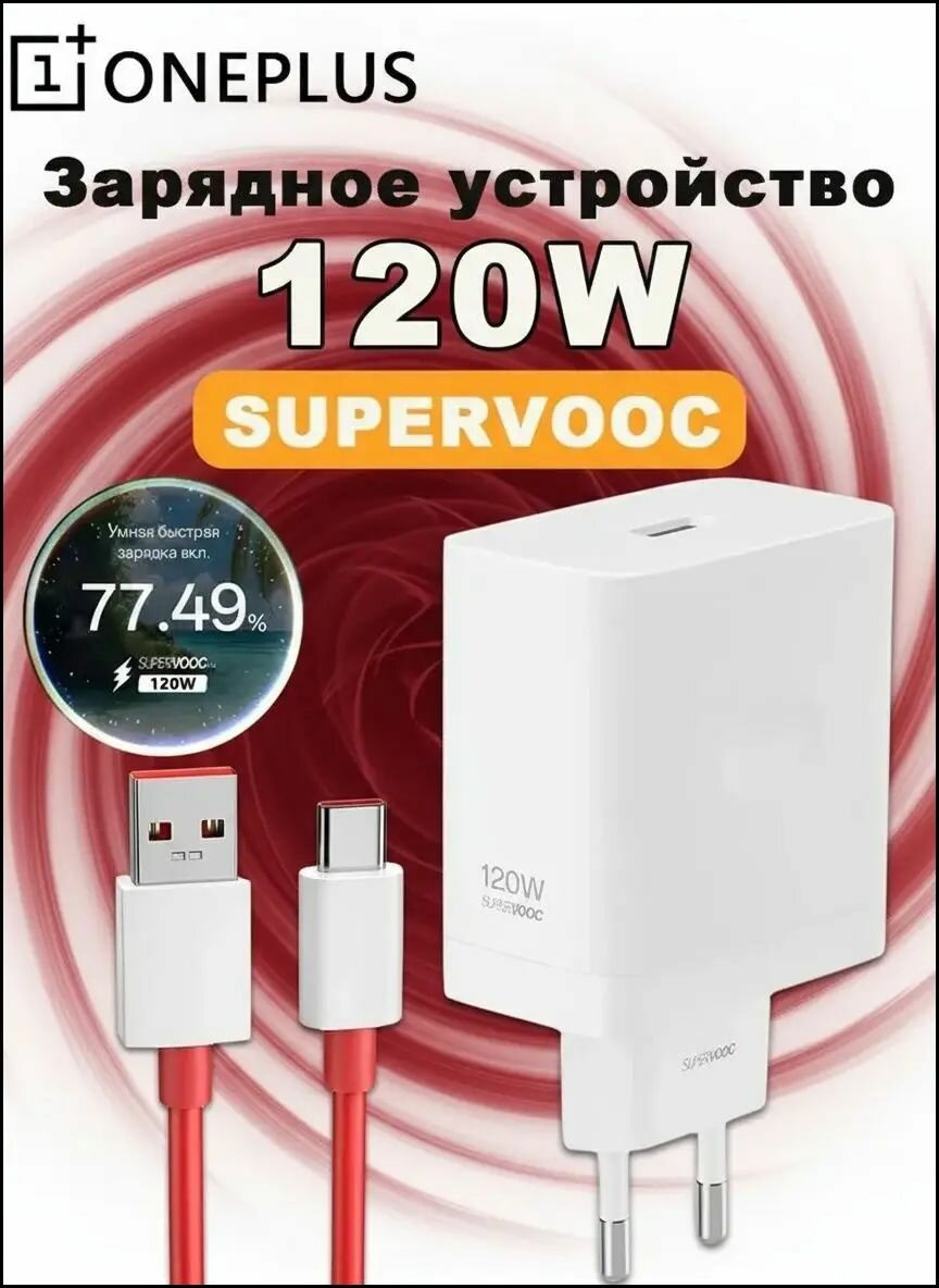 Зарядное устройство 120 Вт SuperVOOC, адаптер питания для быстрой зарядки, для /OPPO/Realme