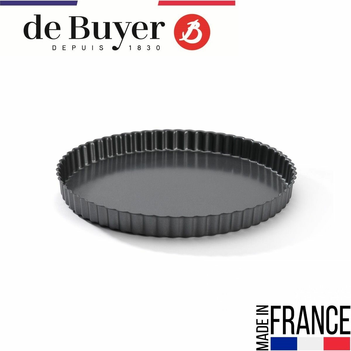 Форма для выпечки круглая de Buyer, 32 см / Рифлёная форма для выпекания
