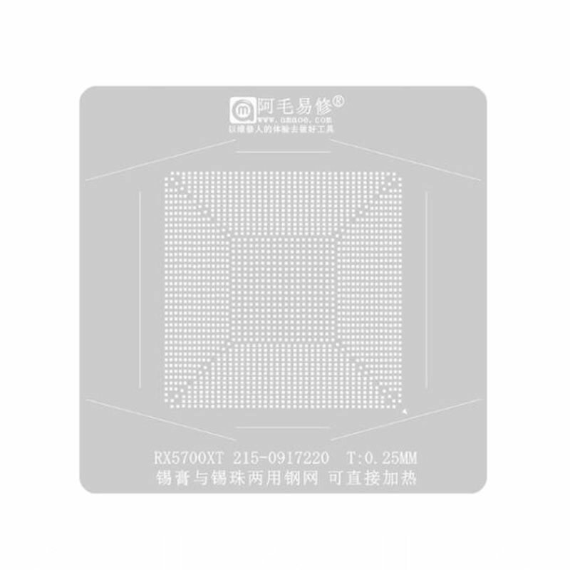 Трафарет AMAOE RTX5700XT 215-0917220 T:0.25mm