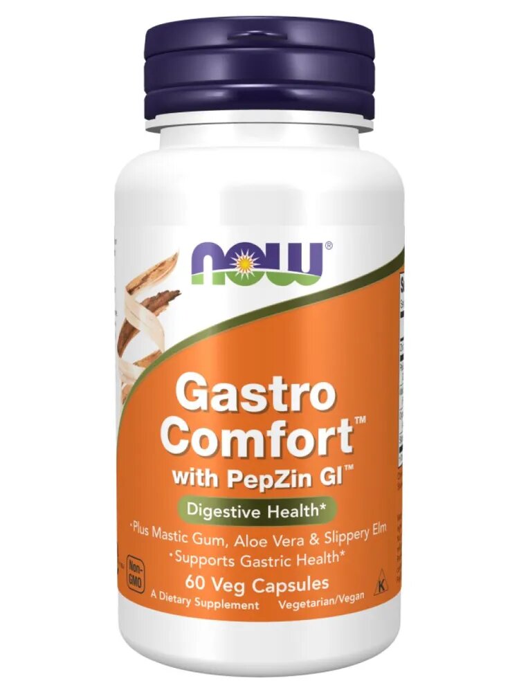 NOW Gastro Comfort with PepZin Gl, Гастрокомфорт - 60 капс (685 мг)