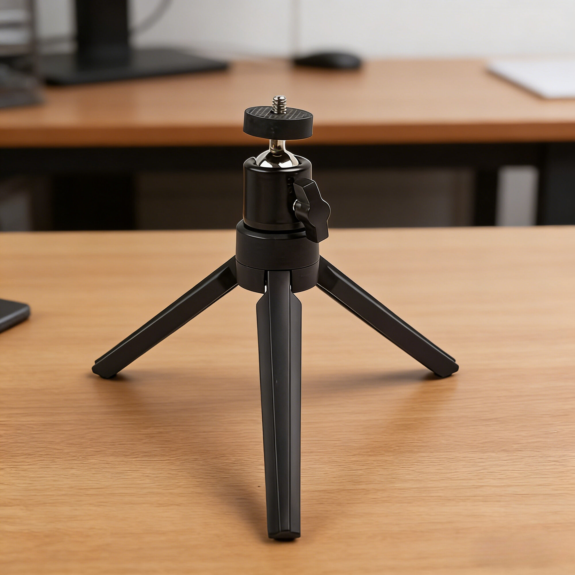 Многофункциональный штатив с поворотным кронштейном 360° для мини-проекторов и камер, разъем 1/4 дюйма, устойчивая треугольная конструкция, для дома, офиса и улицы, 18 см