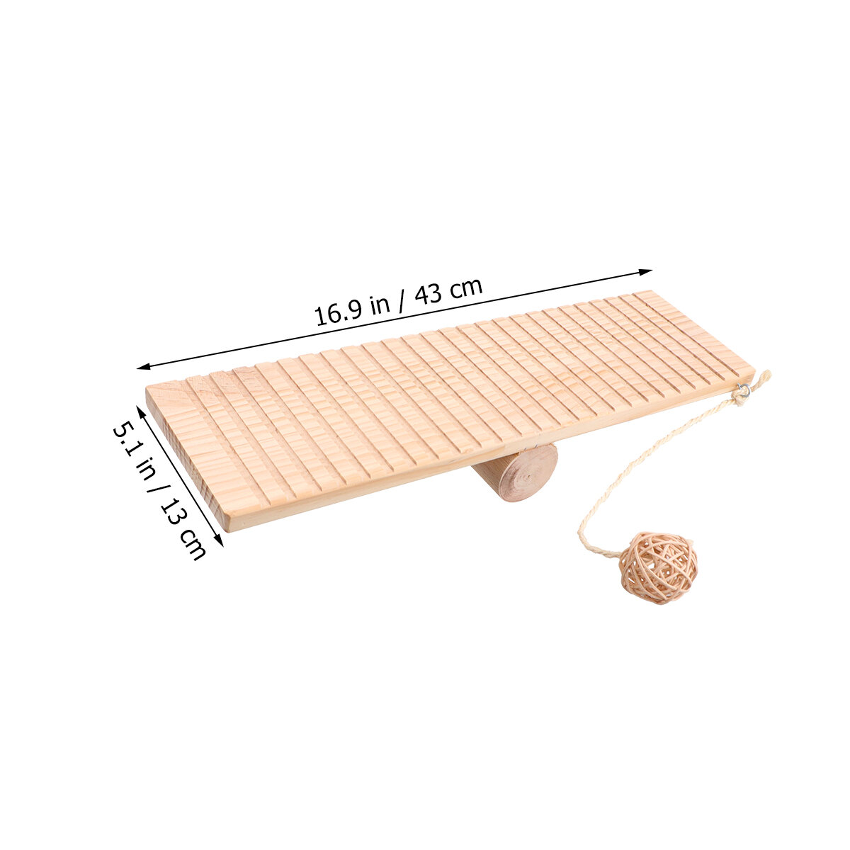 Деревянный Качалка Игрушка Для Хомячков Место Для Игр И Отдыха 43X13Cm