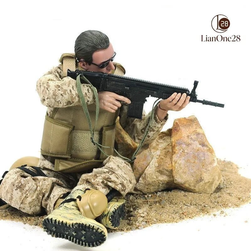 Набор солдатиков Lucky Dog NB01, 1/6 масштаб, 12 дюймов, 27 подвижных суставов, ABS пластик, Капрон — фото 1