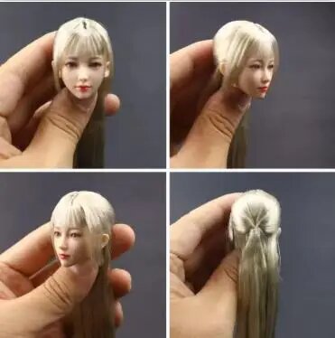 Модель парика ZOE I8-H005 для кукол 1/6 светло-золотые волосы