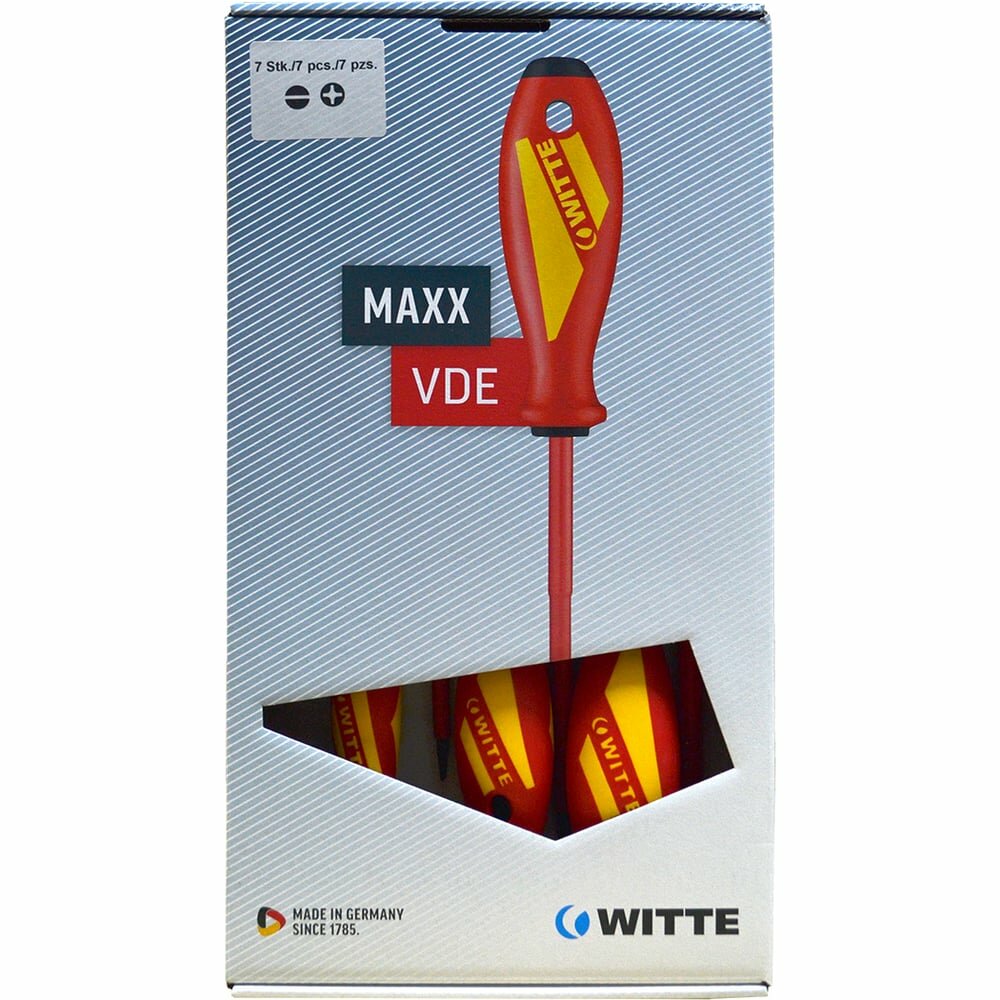 Набор отверток WITTE MAXX VDE PH/SL х 7 шт. 653747216 — фото 1