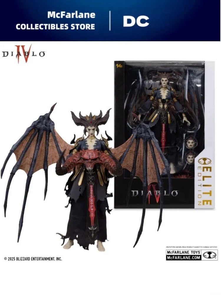 Игрушечные фигурки-украшения McFarlane Toys Diablo IV Lilith Deluxe Elite Edition #2 7-inch Action Figure