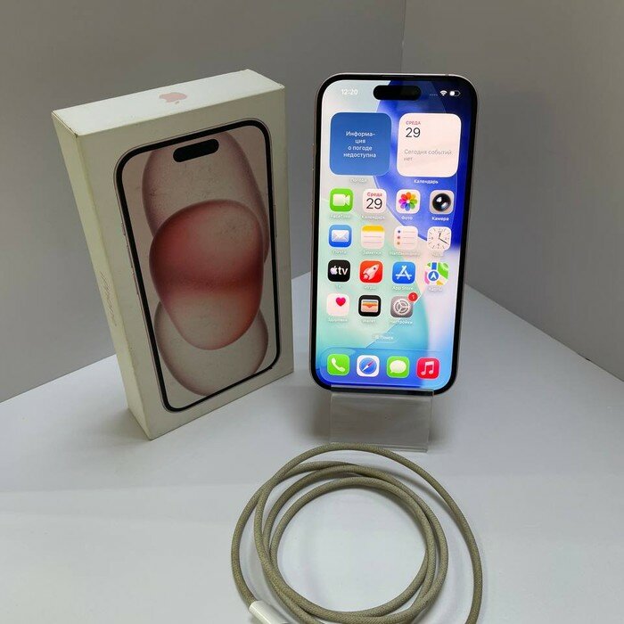 Смартфон Apple iPhone 15 256Gb nano SIM+eSIM Pink (Global)