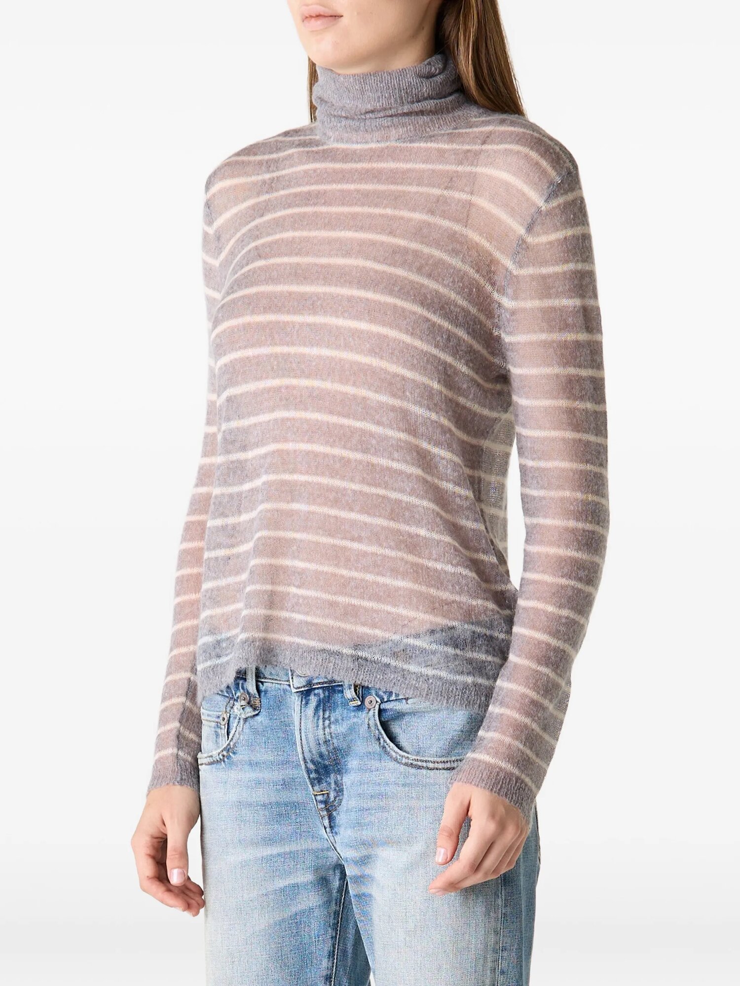 Топ R13 Striped turtleneck top, размер 6 — фото 1