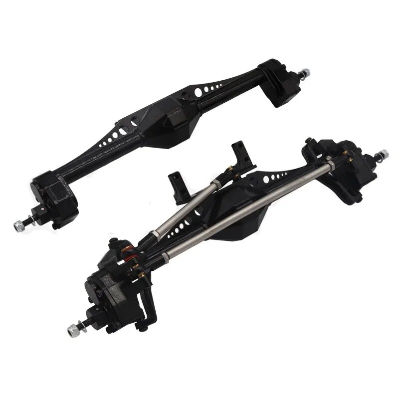 Алюминиевые портальные оси Axial Capra 1.9, Black Set