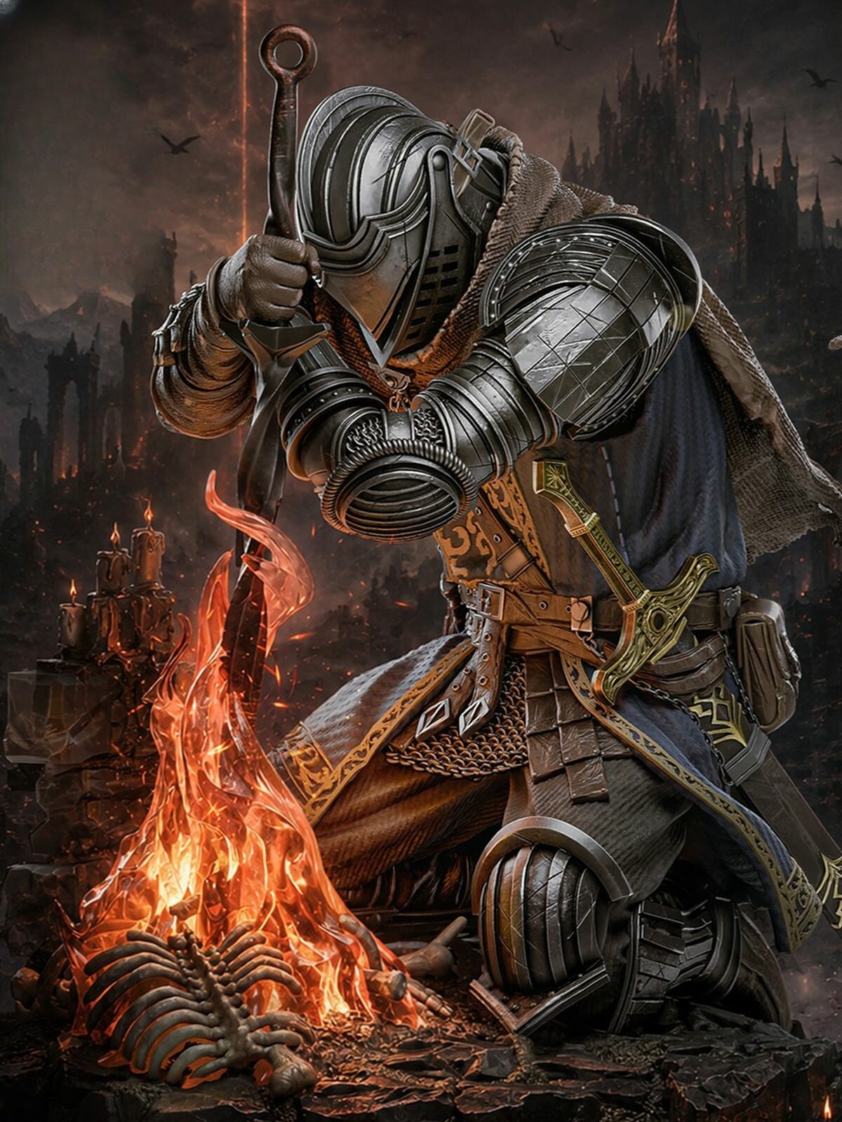 Сборная модель Dark Souls (Dark Souls), 1/6, 224мм для покраски