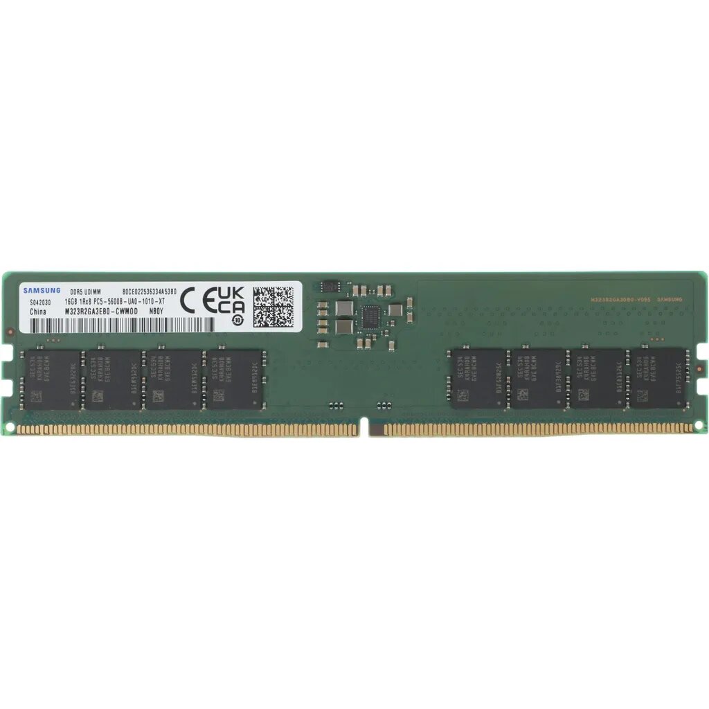 Оперативная память Samsung M323R2GA3EB0-CWMOD DDR5 - 1x 16ГБ 5600МГц, DIMM, OEM
