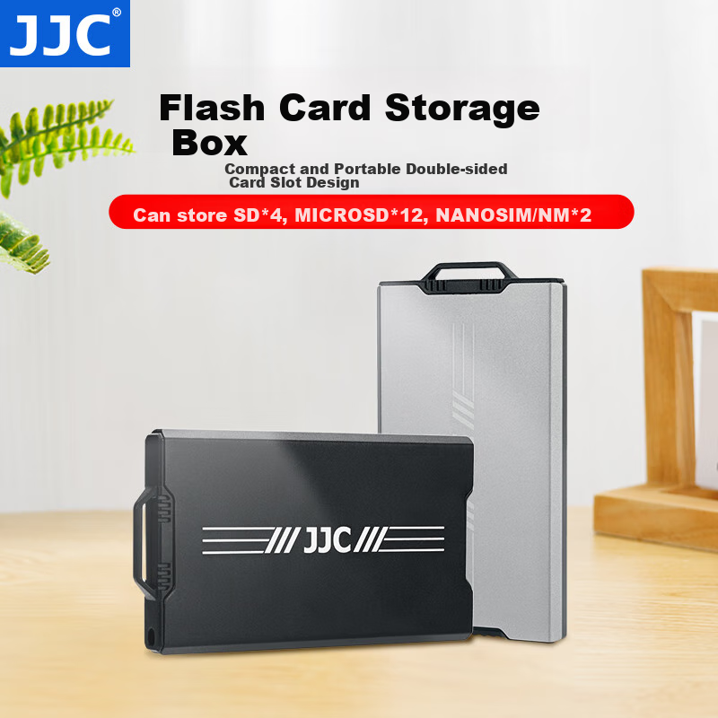 JJC SD TF NM карты памяти чехол с отверткой, инструментом и малой линейкой универсальный держатель Цвет：Серый