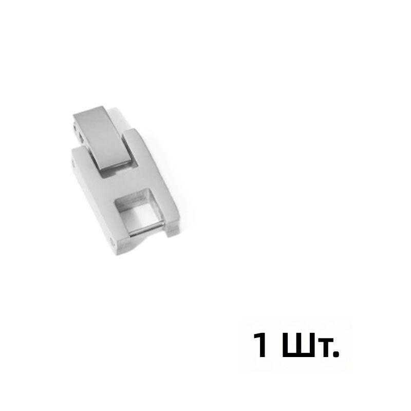 Застежка для часов из нержавеющей стали 201, квадратная, складная, удлинитель ремешка, серебристая, 1 шт.