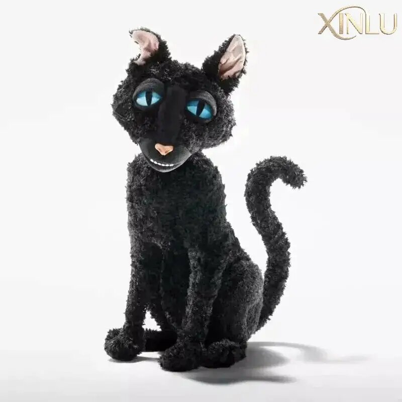 Плюшевая кошка Коралина, черная кошка, милая мягкая игрушка Кэролайн, плюшевые куклы