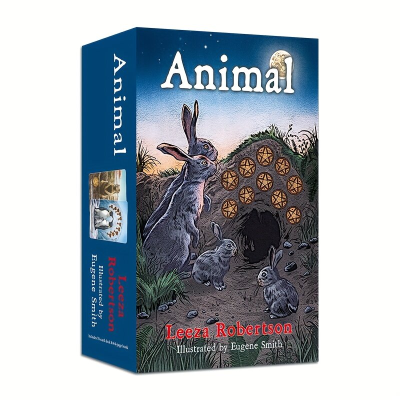 Колода карт Таро Animal Tarot, 78 карт с руководством, подарок на Рождество, Хэллоуин и День благодарения