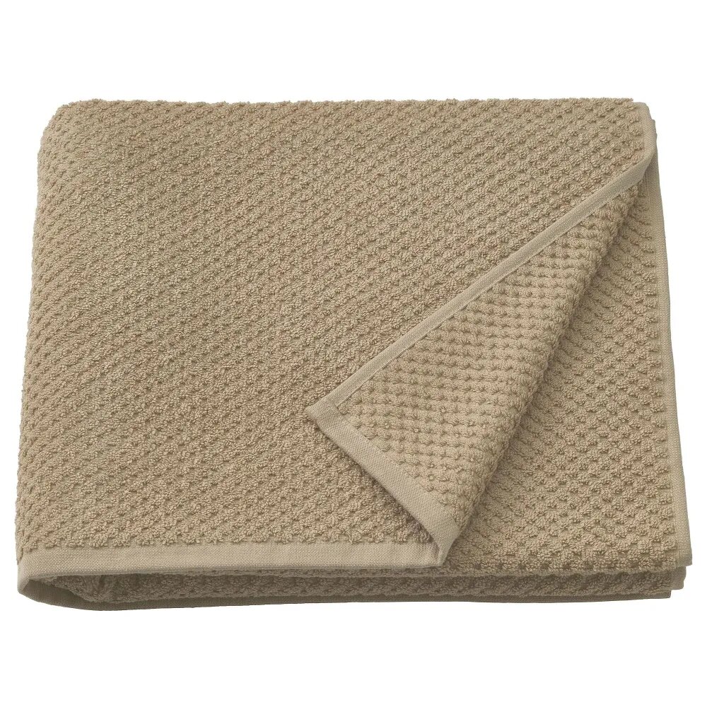 IKEA Полотенце для ванной GULVIAL, Хлопок, 70x140 см, коричневый, 1 шт.