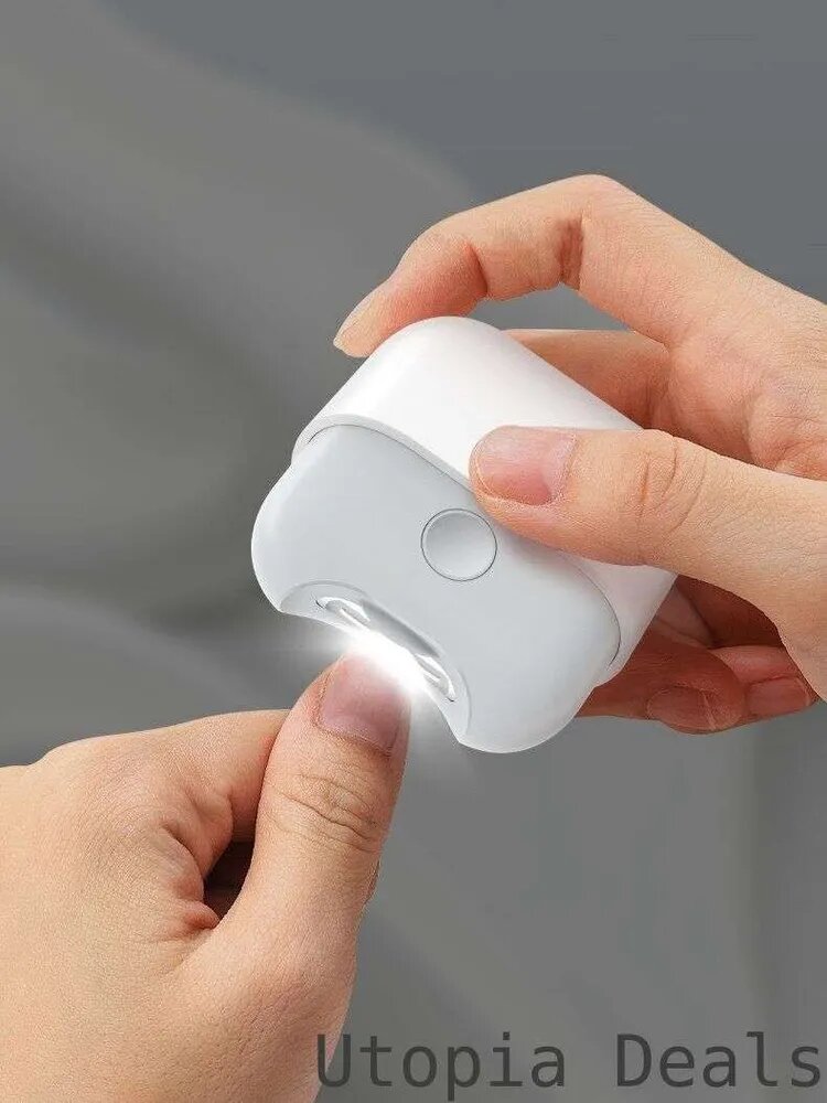 Безопасная машинка для стрижки ногтей с LED подсветкой Onkomi Clipper 3 в 1 / триммер для маникюра / кусачки пилочка для ногтей