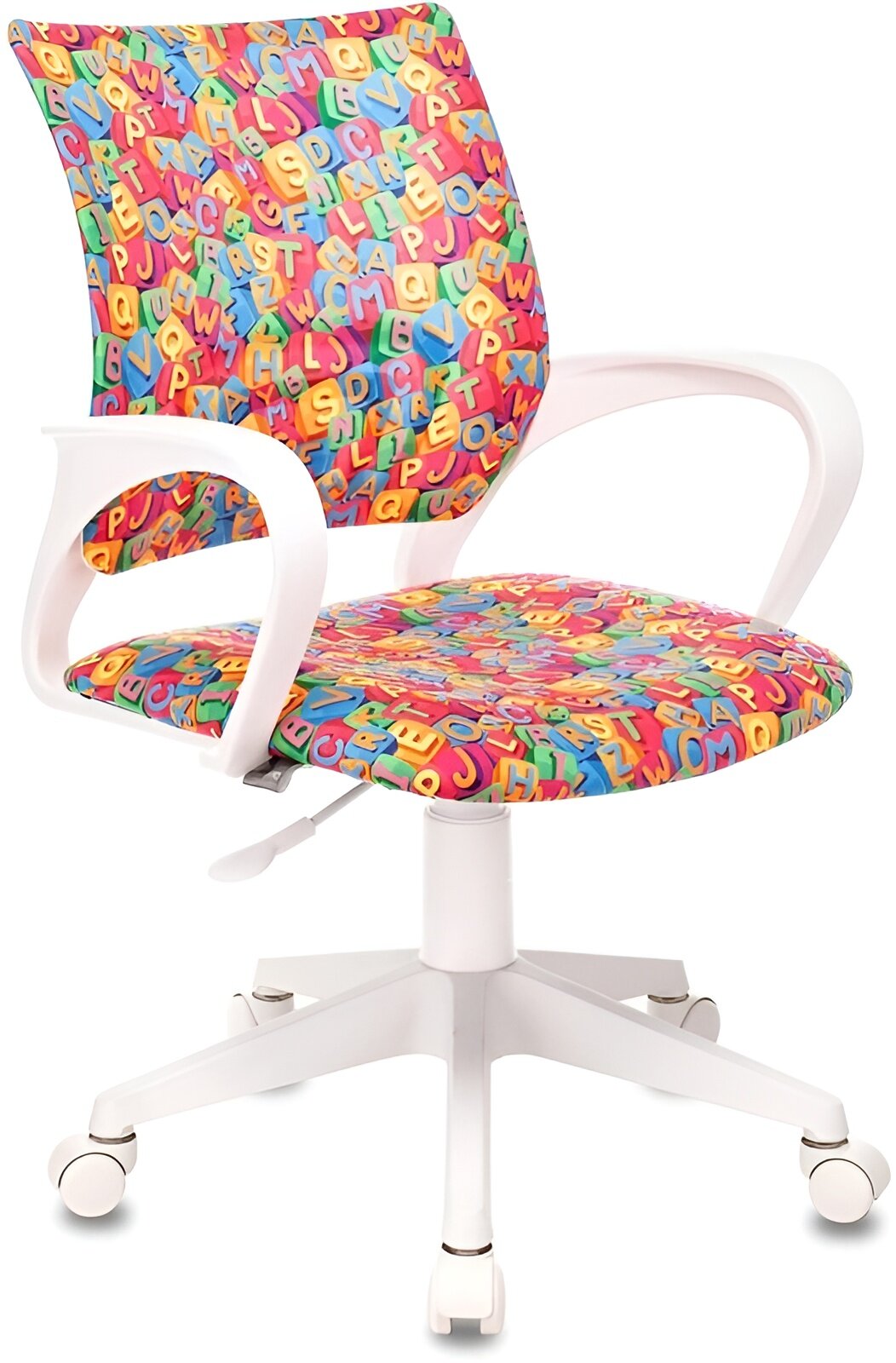 Детское кресло Бюрократ BUROKIDS 1 W multicolour, на колёсиках