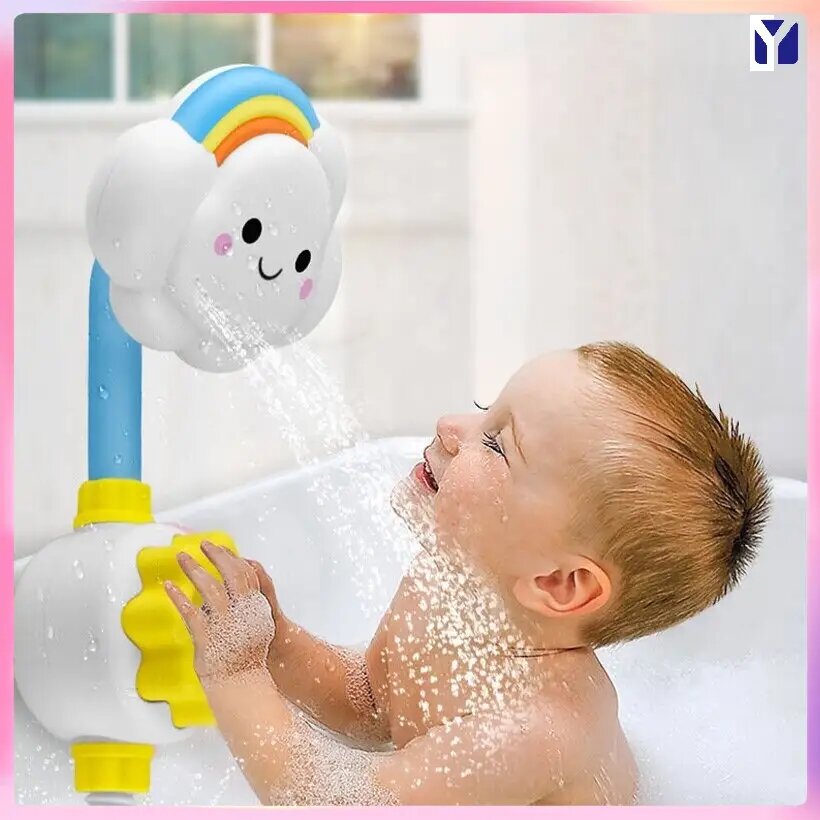 Игрушка для ванны «Душ-радуга с облаком» — водяной насос, развлекательная игрушка для детей от 1 года