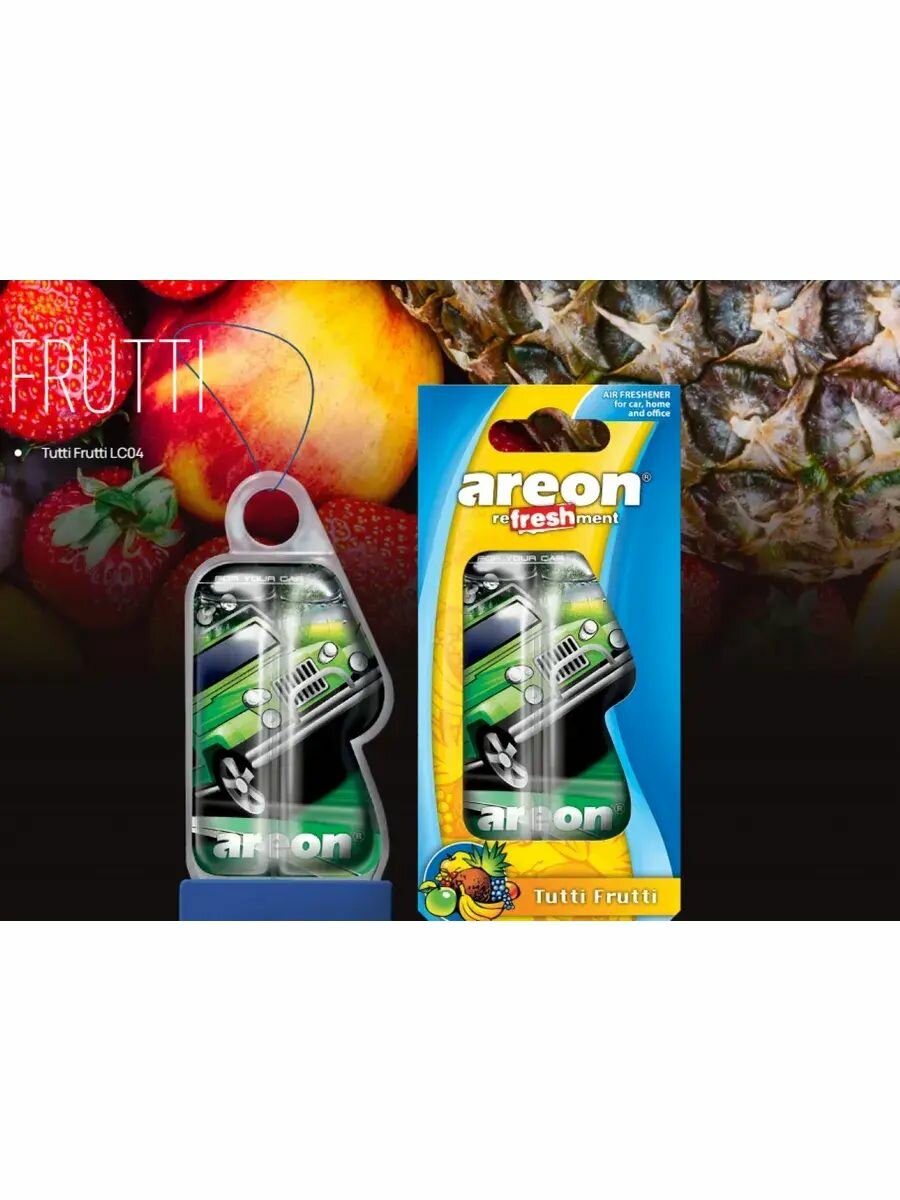Ароматизатор для автомобиля "Areon" (Тути-Фрути) подвесной, гелевый — фото 1