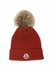 Шапка Moncler Logo-patch beanie hat для девочек, размер 6 лет