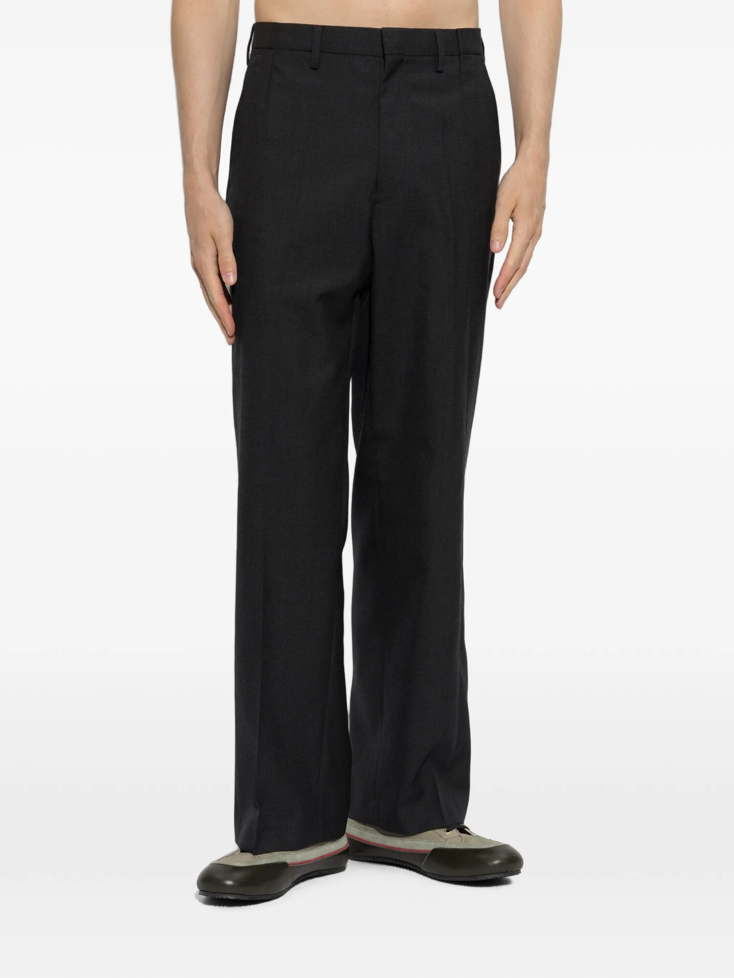 Брюки Maison Margiela Pressed-crease wool trousers, размер 48 — фото 1