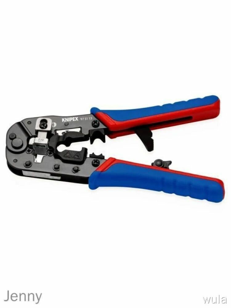 Клещи для обжима KNIPEX 97 51 13 для RJ45, инструмент для сетевого кабеля, для дома, плоскогубцы
