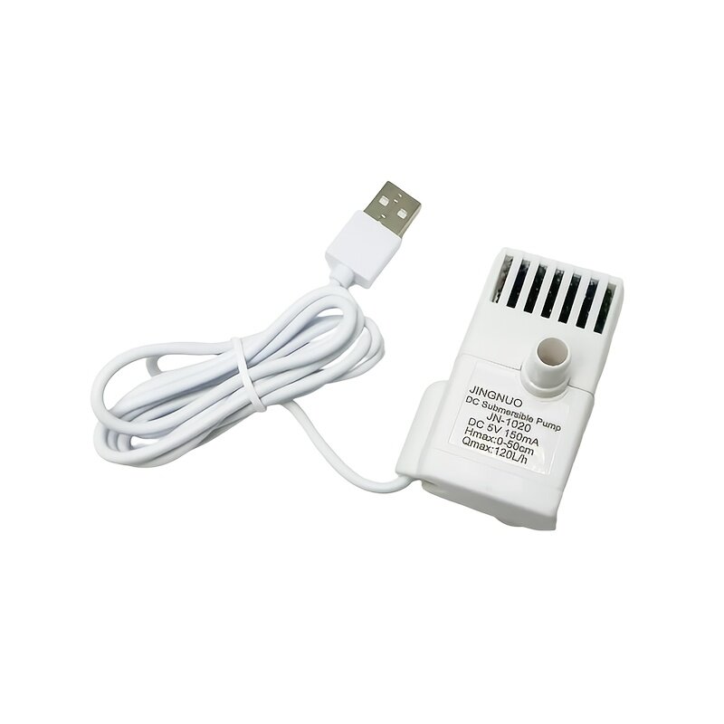 Насос для фонтана для кошек USB 5В тихий с системой фильтрации, нижнее всасывание, модель JN-1020