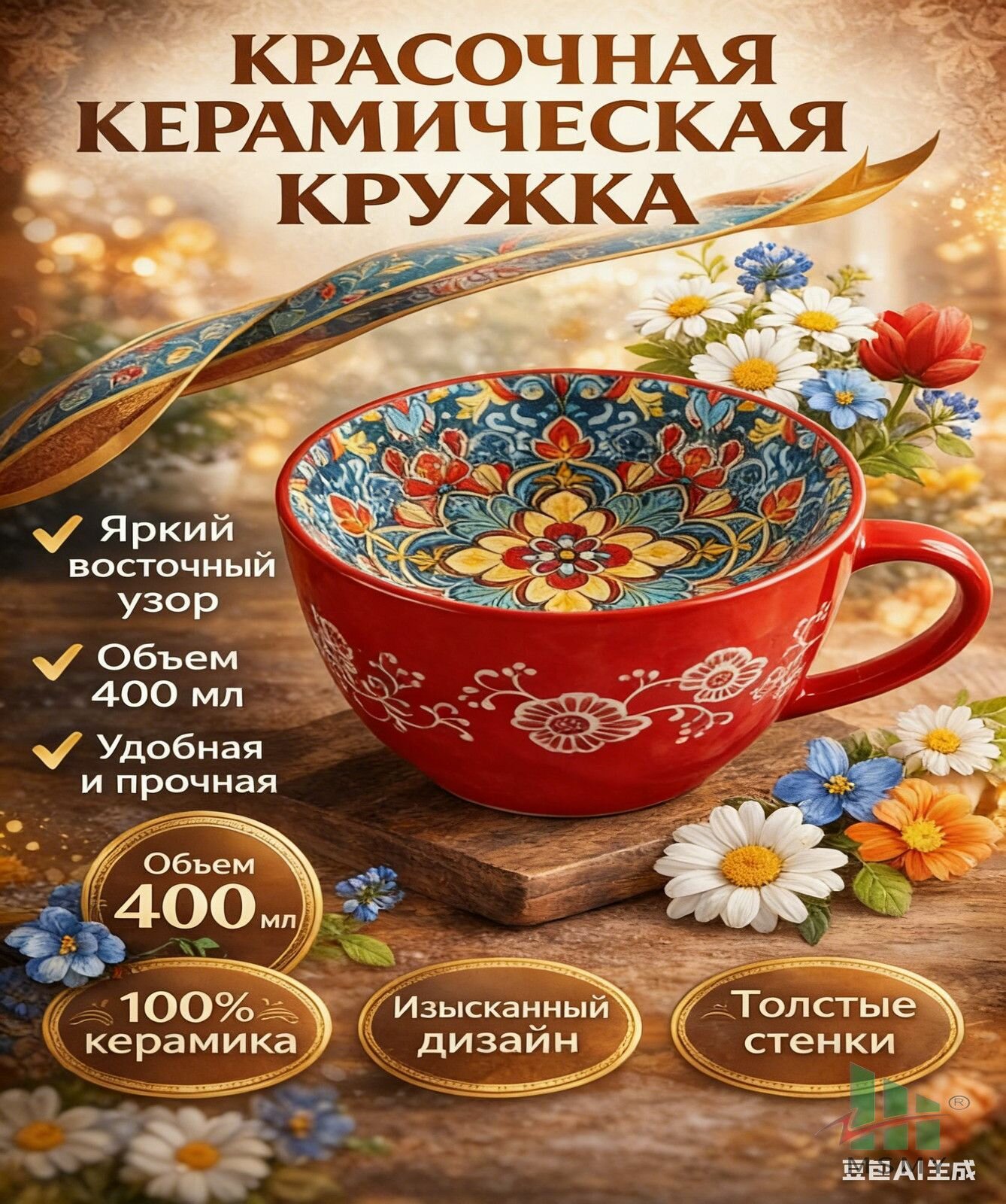 Чашка, 400 мл, 1 шт
