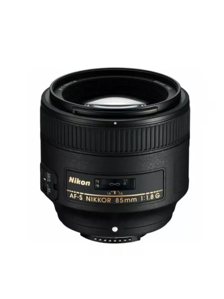 Объектив Nikon NIKKOR AF-S 85 мм f/1,8 G, автофокусировка, байонет F, чёрный
