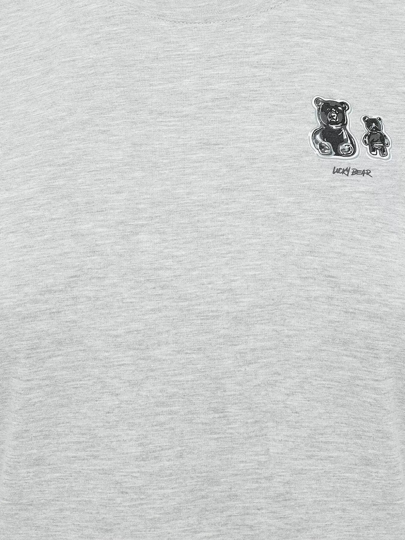 Футболка Lucky Bear, размер XL, серый — фото 1