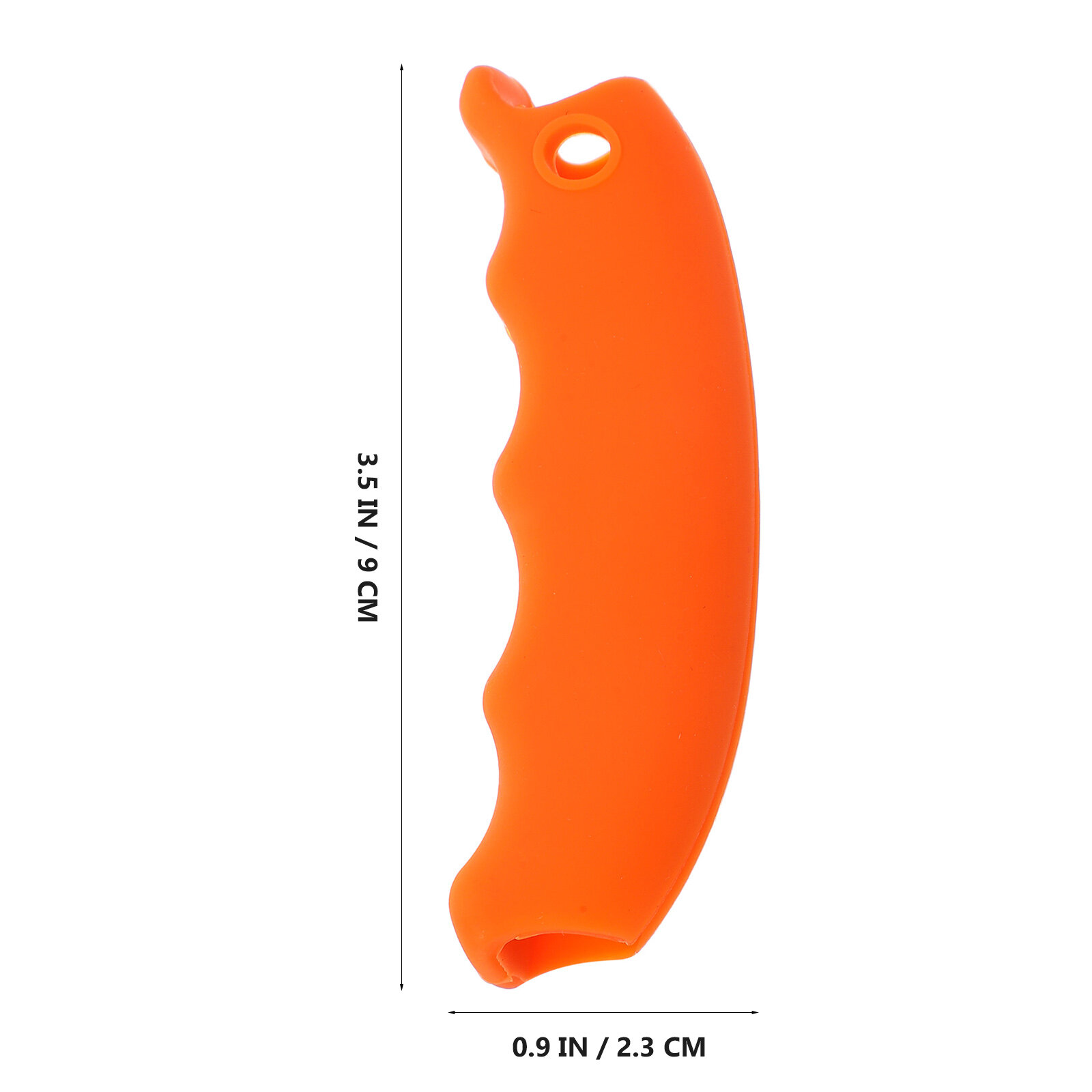 Silicone One-trip Grip Bag Holder с Отверстием Для Ключей Удобная Ручка Для Переноски Товаров 9x2.3x2.5cm Оранжевый