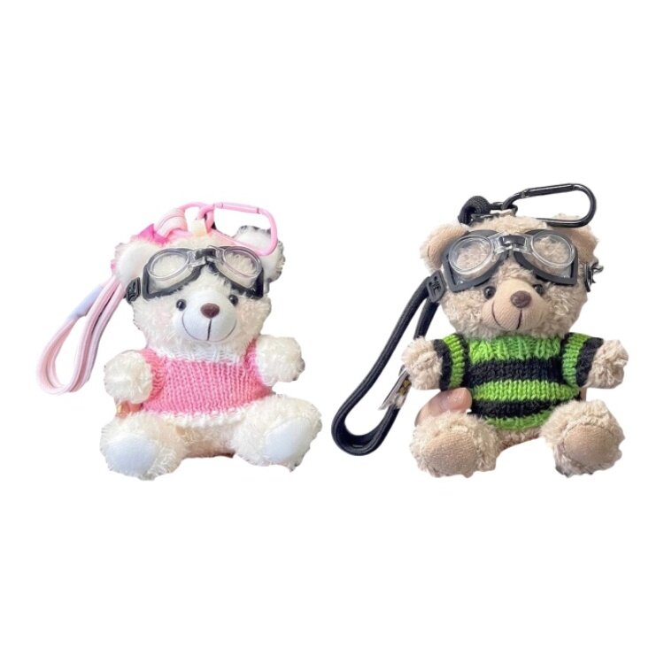 ZOCO Cool Pilot Румяна Медведь Кукла Плюшевый Украшение 11 см 10 см Длина Тела 10cm