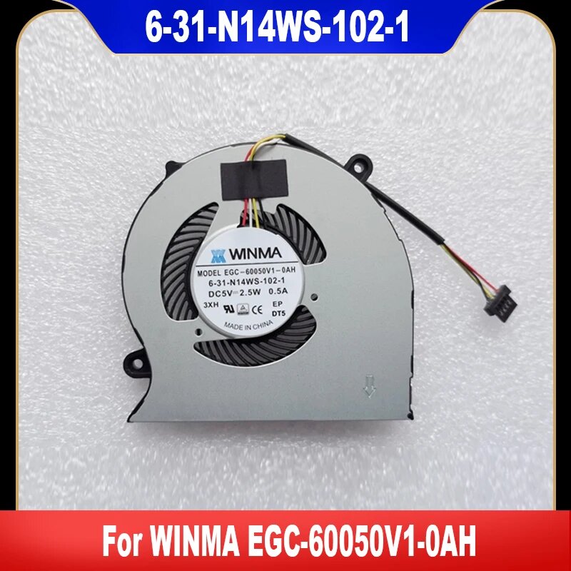Новый оригинальный 6-31-N14WS-102-1 EGC-60050V1-0AH для ноутбука WINMA, охлаждающий вентилятор для процессора, вентилятор-кулер