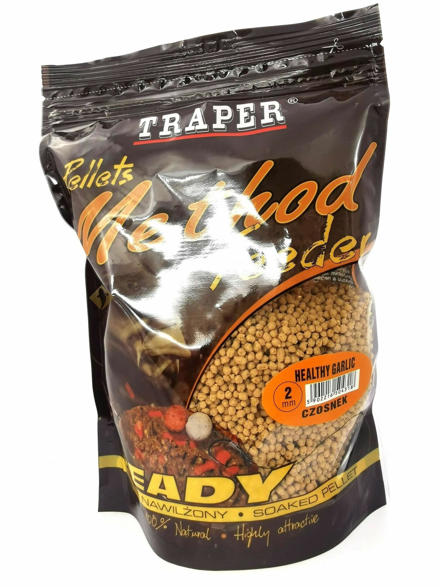Пеллетс Traper Method Feeder Pellets Ready, 2 мм, 500 гр, Чеснок — фото 1