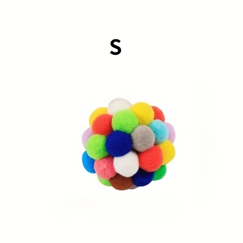 Мяч для кошек Colorful Cat Ball, мягкий, эластичный, безопасный, размер S
