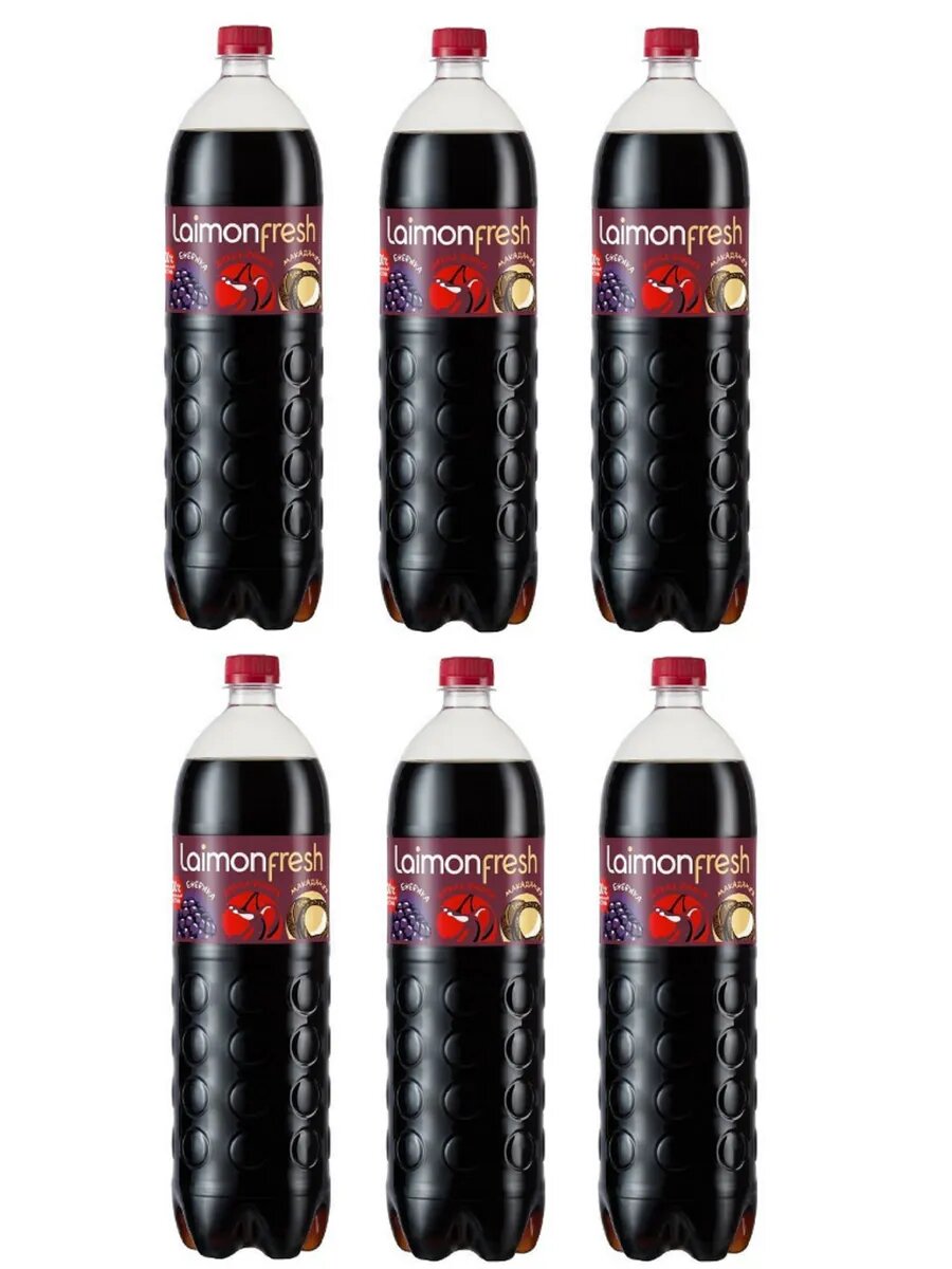 Laimon Газированный напиток Fresh, 6 шт по 1.3 л