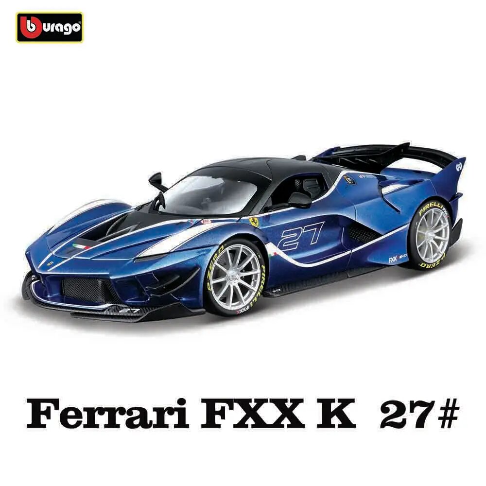Коллекционная модель автомобиля Bburago 1:18 Ferrari SF90 XX Stradale, Синий, 1-18 FXXK EVO 27