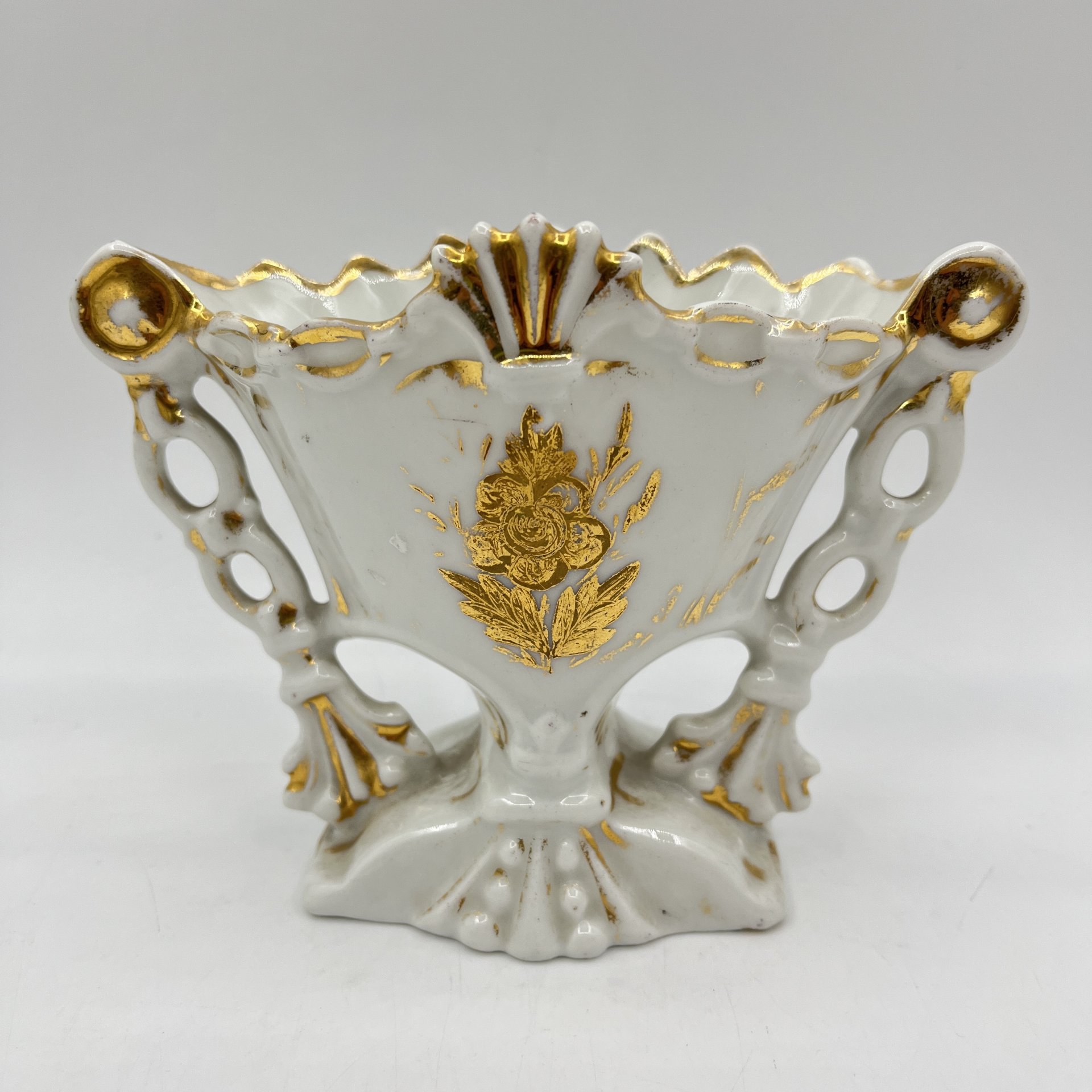 Ваза для цветов, фарфор, золочение, Франция, 1890-1920 гг.