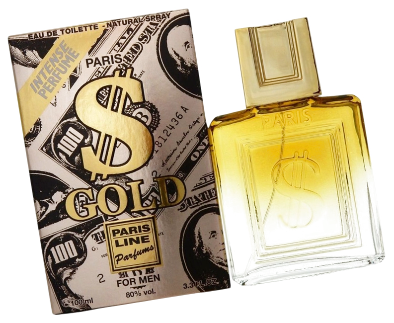 Paris Line Parfums Dollar Gold туалетная вода для него, 100 мл - Пари Лайн Доллар Голд