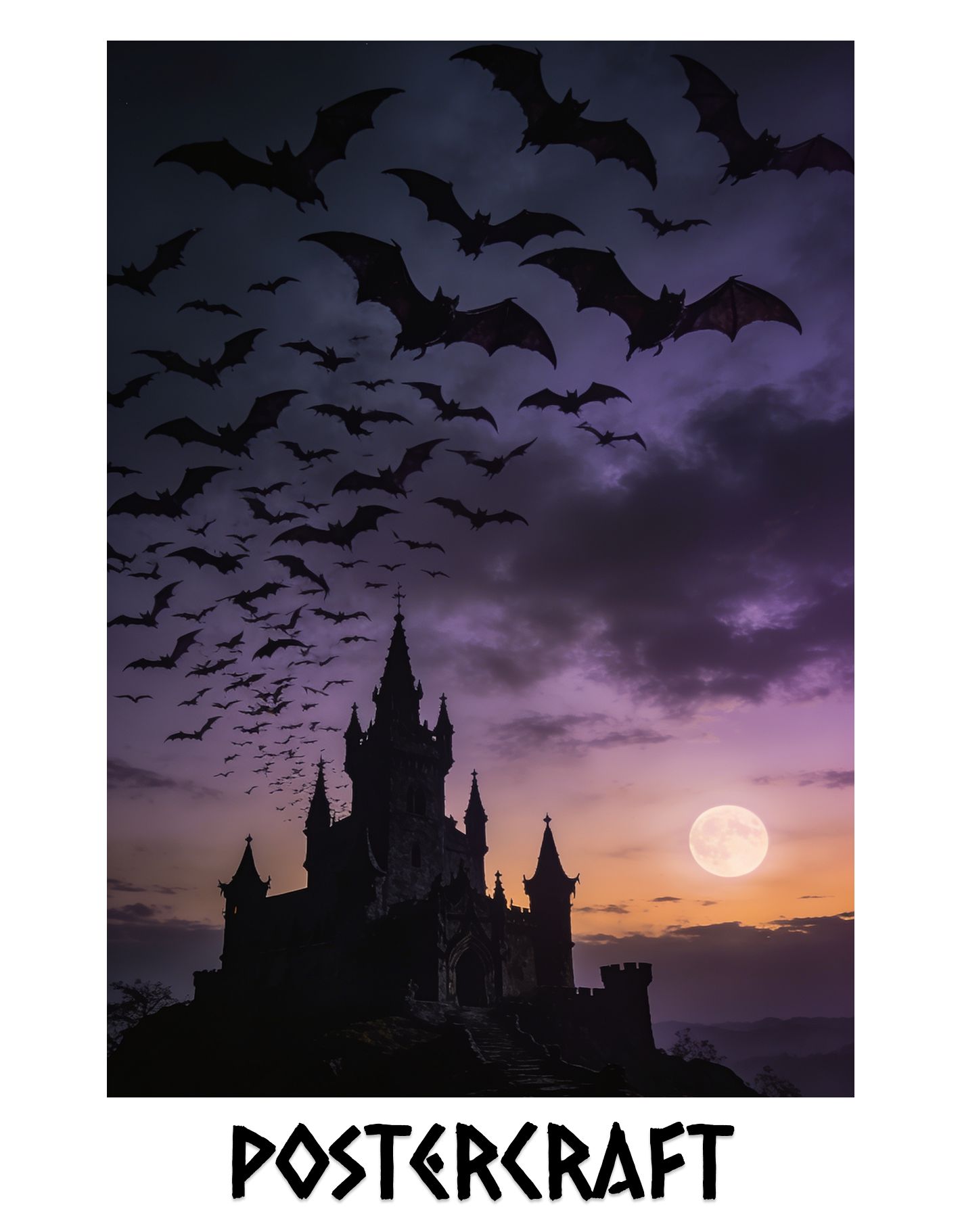 Постер "Хэллоуин" (Halloween, Привидения, Сладости, Тыквы), А3, глянцевый, 42х29.7см