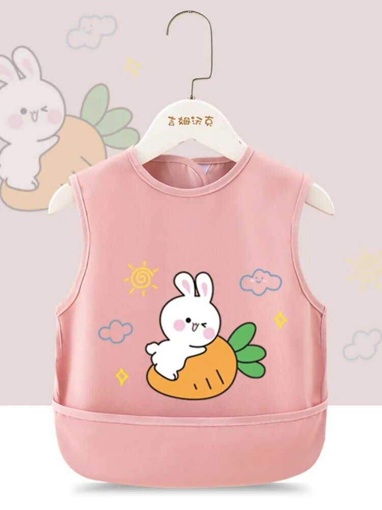 Слюнявчик водонепроницаемый с карманом для малышей, нагрудник для кормления, легко моется, детский