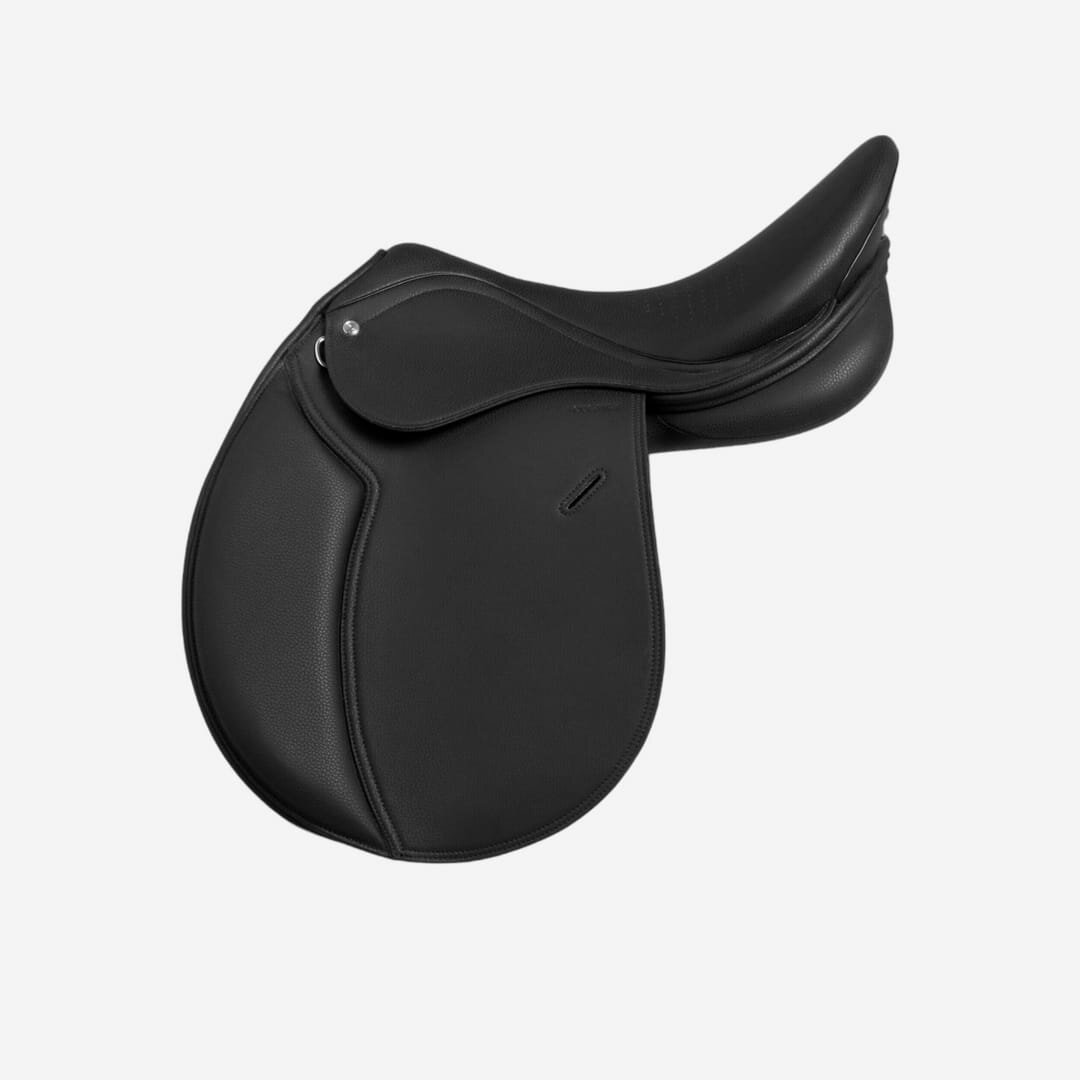 DECATHLON седло для лошади DECATHLON Fouganza 100, черный, 16 дюймов